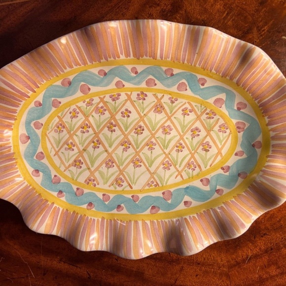 MacKenzie-Childs | Dining | Rare Vintage Mackenzie Childs Summer Flock ...